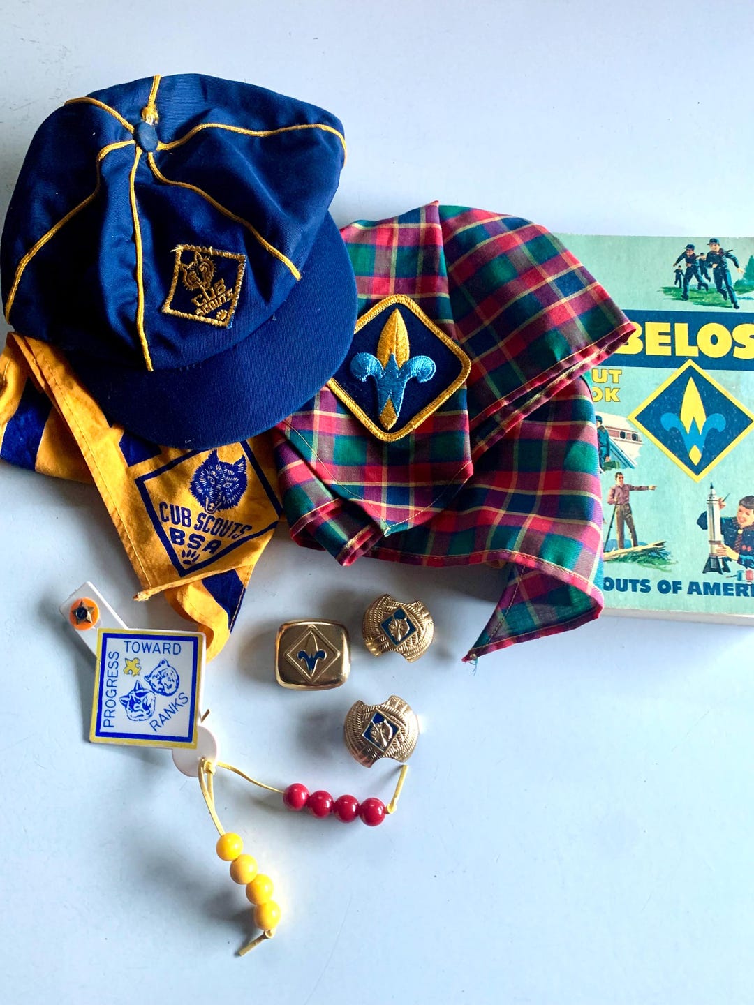 Vintage Boy Scout Item Cubs Scout Hat, Webelos Book, Cub Scout/webelos ...