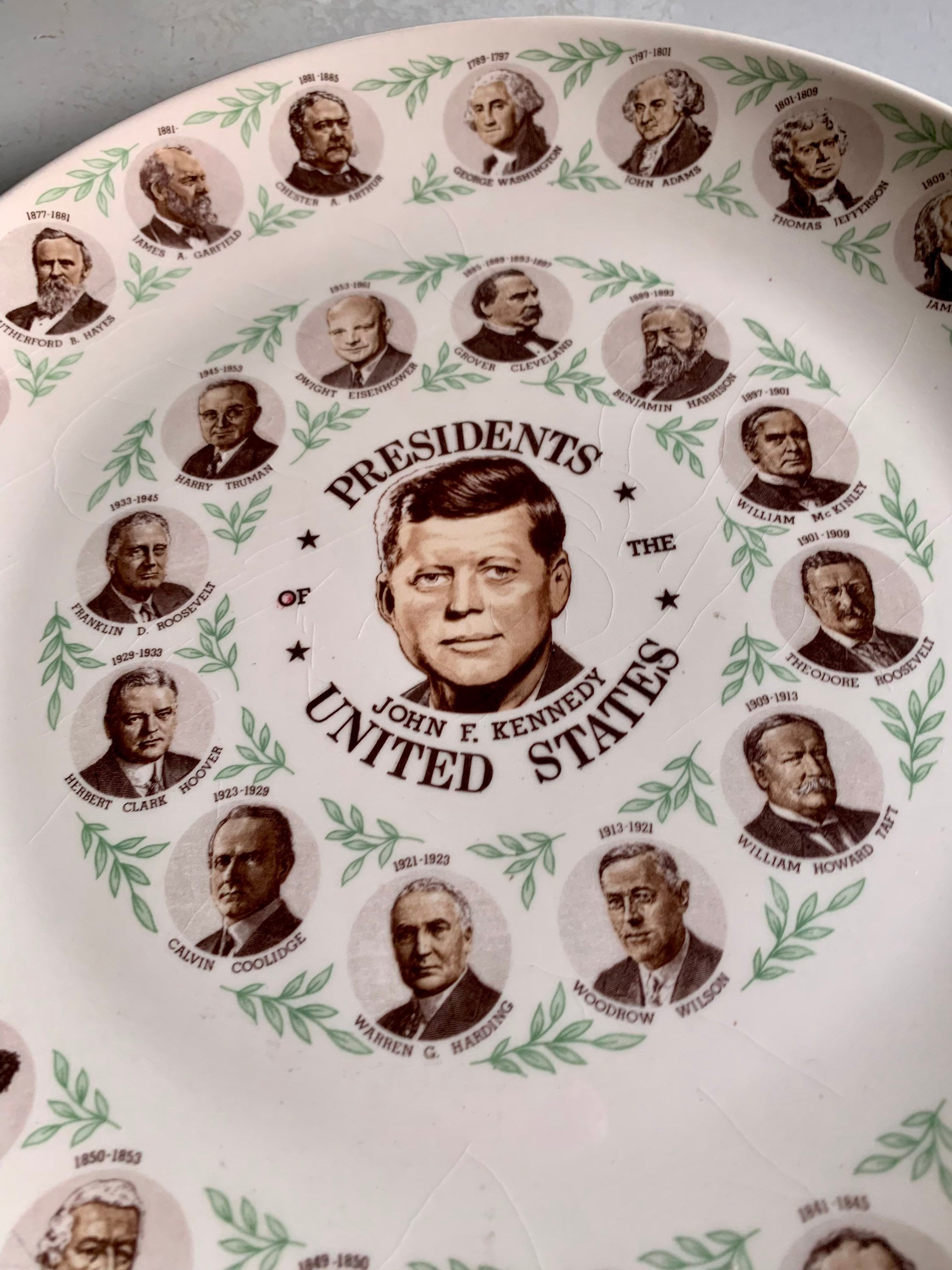 Vintage John F Kennedy President Collector's Plate - Etsy