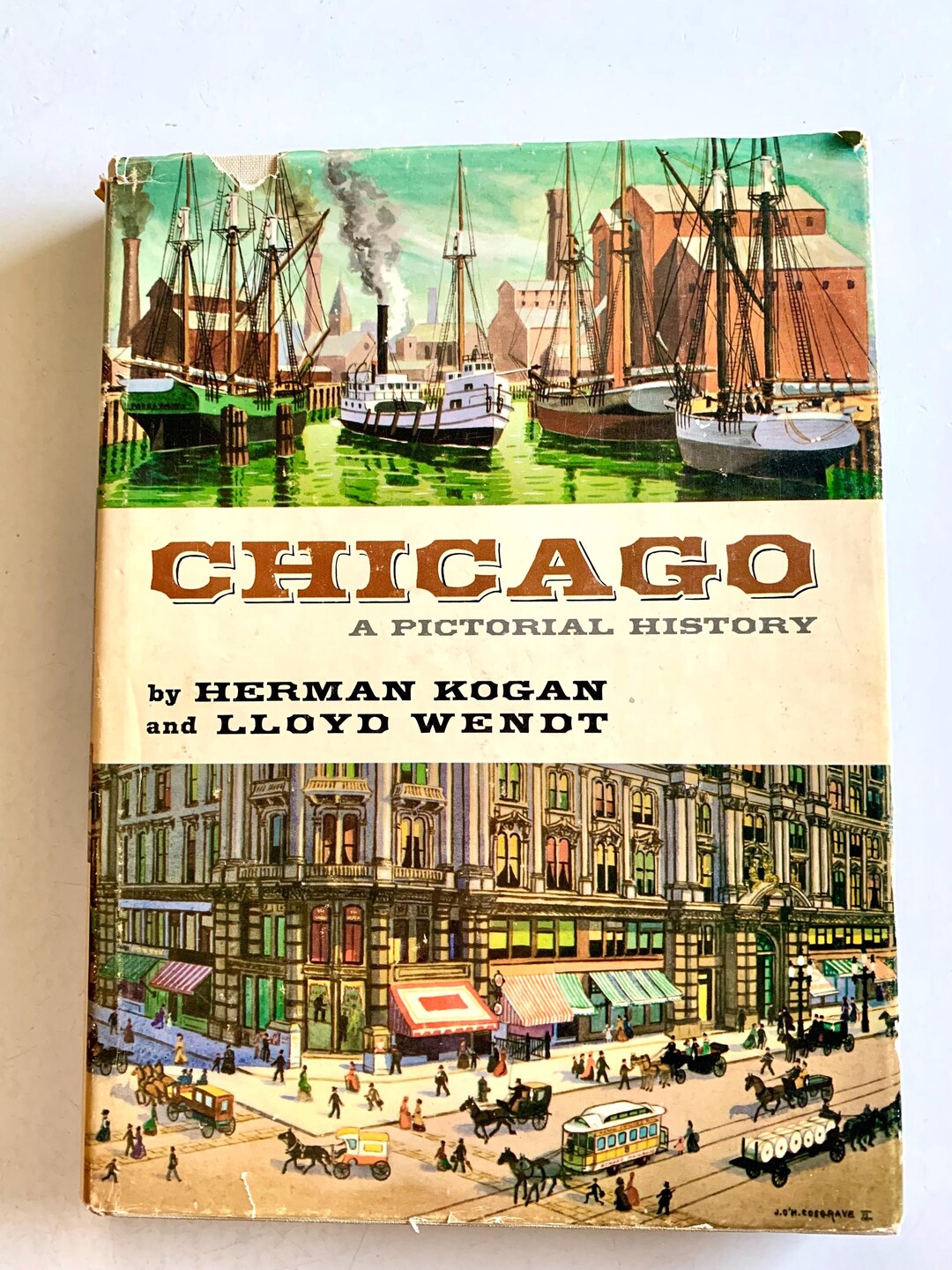 Vintage Book Chicago a Pictorial History by Herman Kogan and Lloyd ...