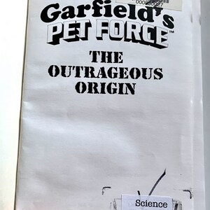 Garfield's Pet Force by Jim Davis Vintage 1997 Copy - Etsy