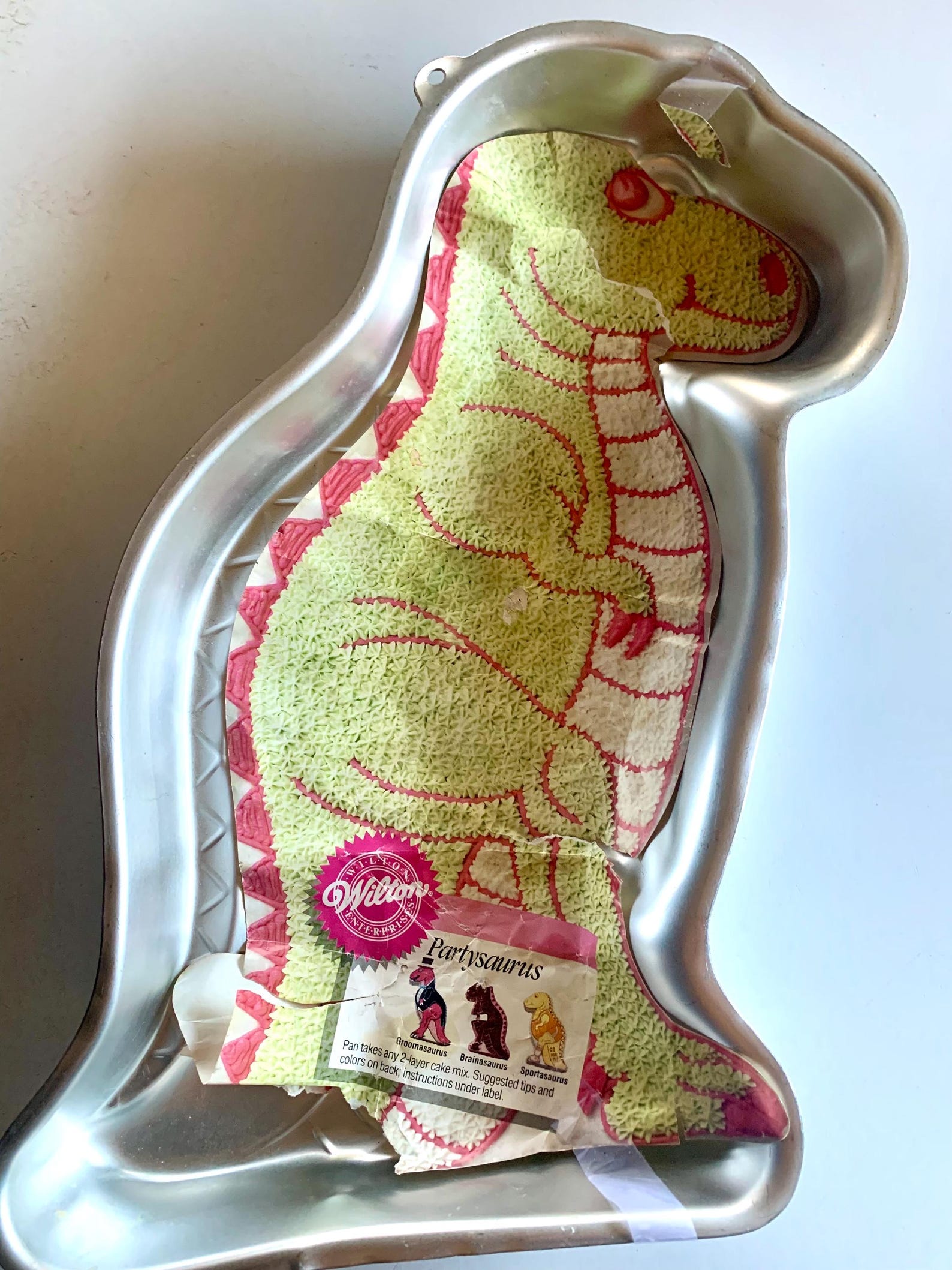 Vintage Wilton Cake Pan Partysaurus Dinosaur Cake 1987 - Etsy