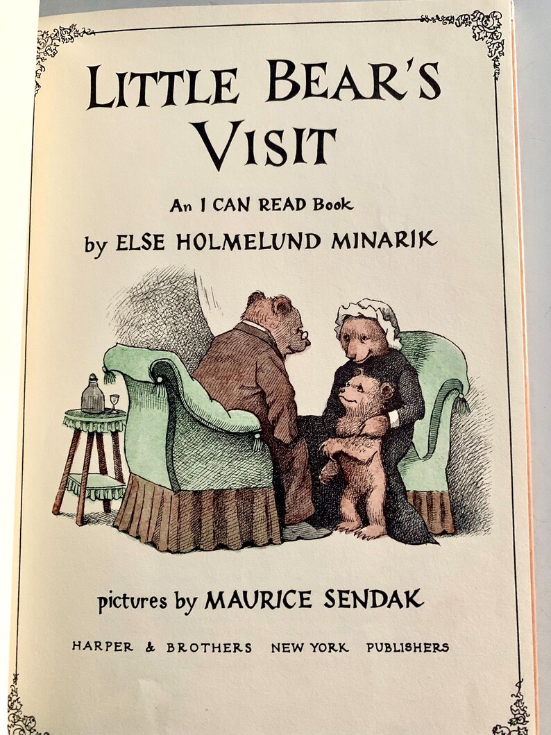 Vintage Book Little Bear's Visit by Else Holmelund Minarik Pictures by ...