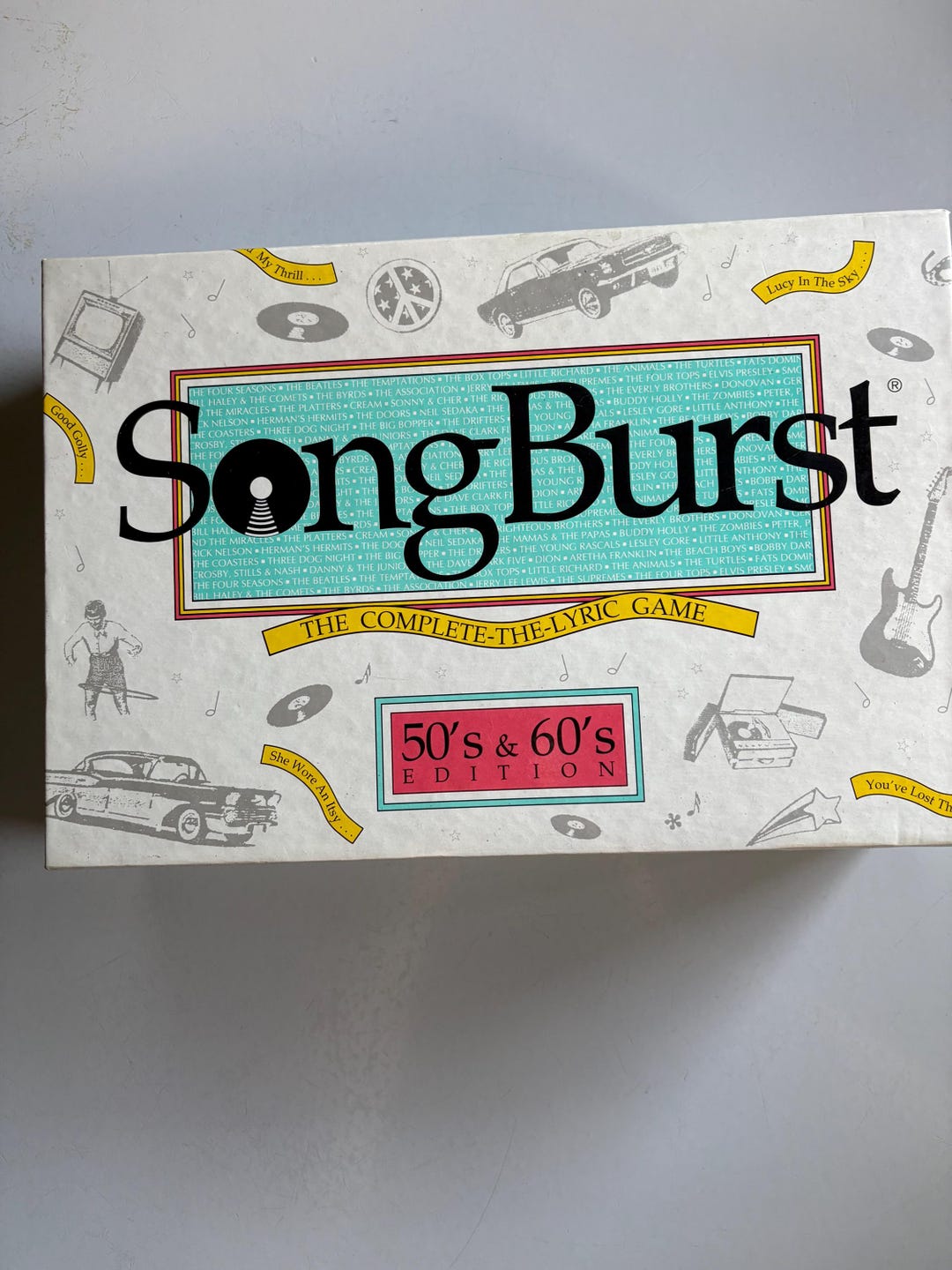 Vintage Game Songburst 50s & 60s Edition Complete the Lyric Game 1990 ...