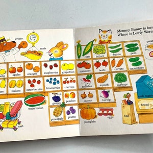 Richard Scarry's Just Right Word Book! Vintage Children's Board Book ...