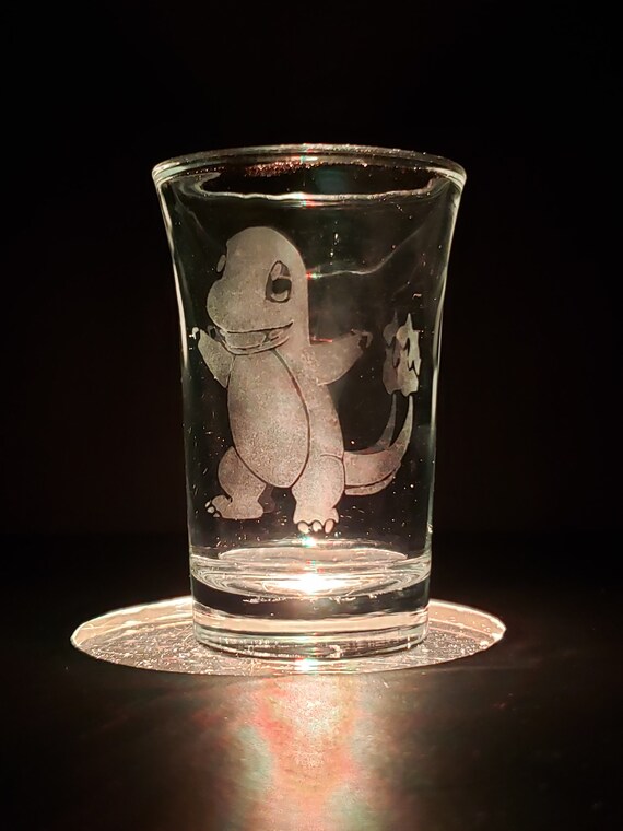 Charmander Pokemon 1.5 Oz. Etched Shot Glass - Etsy
