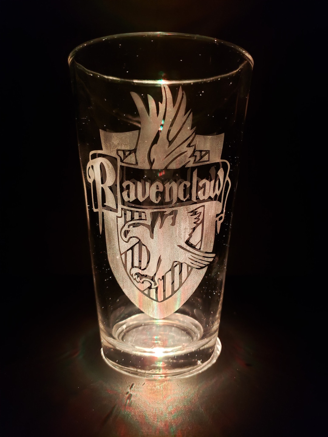 Harry Potter Ravenclaw 16 Oz. Etched Glass - Etsy