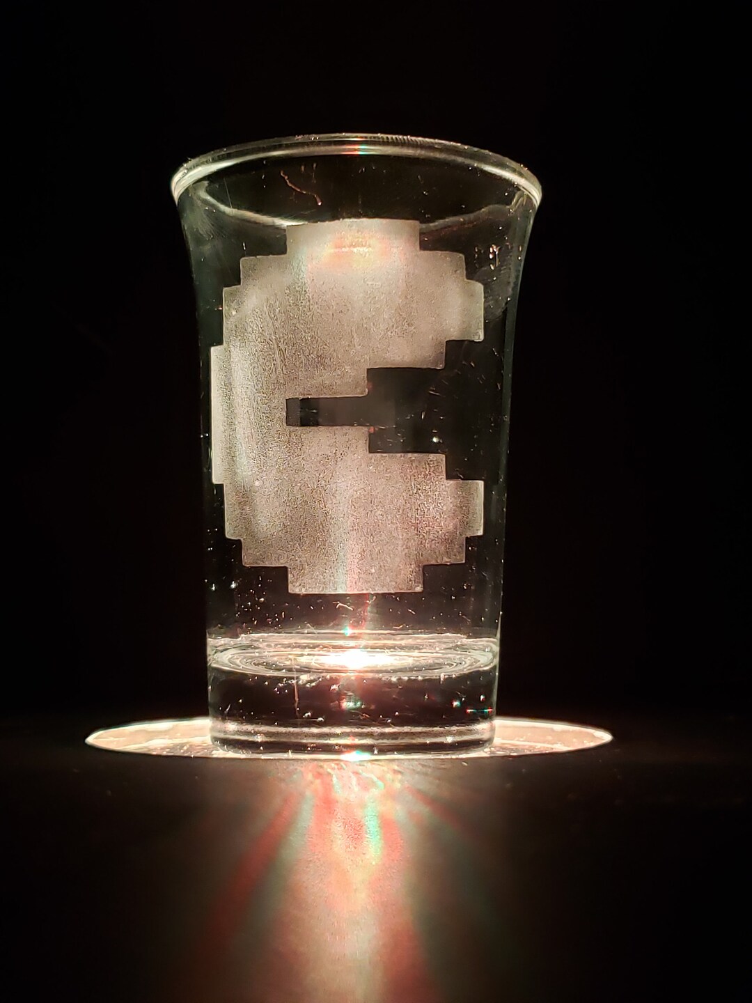 Pacman Pac Man Chomp 1.5 Oz. Etched Shot Glass - Etsy