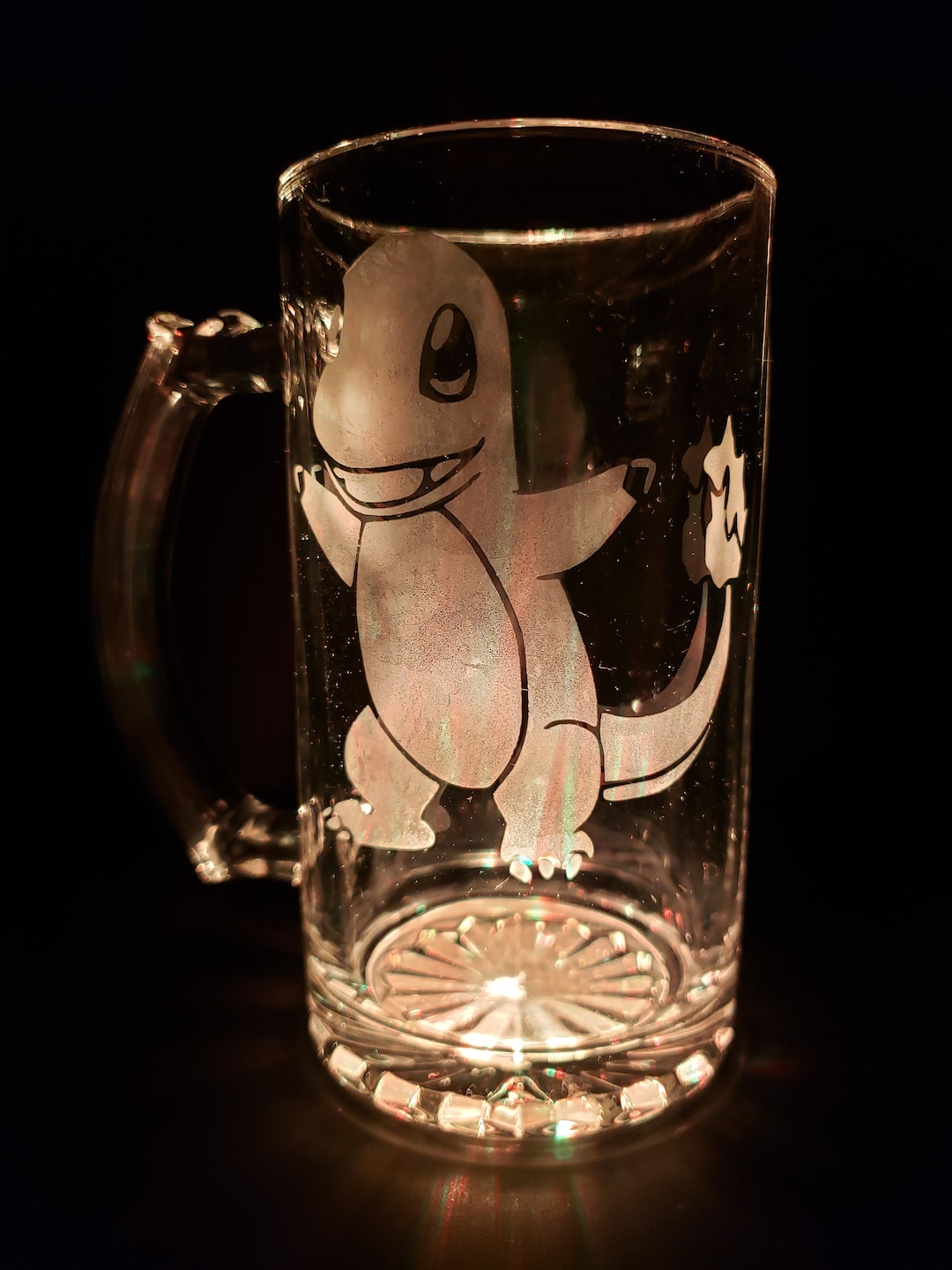 Charmander Pokemon 16 Oz. Etched Beer Mug - Etsy