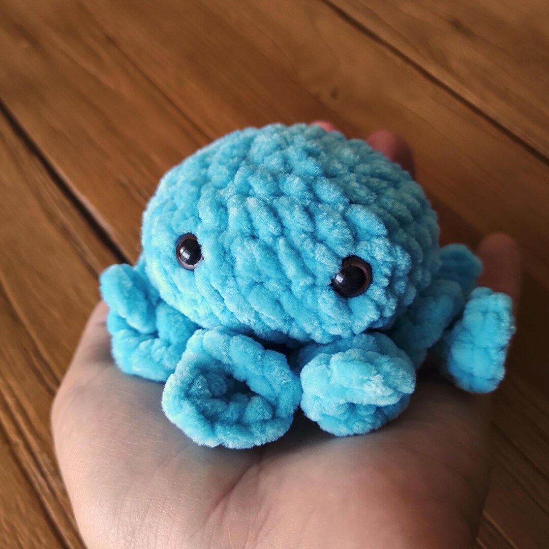 11cm/4.5" Medium Octopus Crochet Plush, Many Colors Available ...