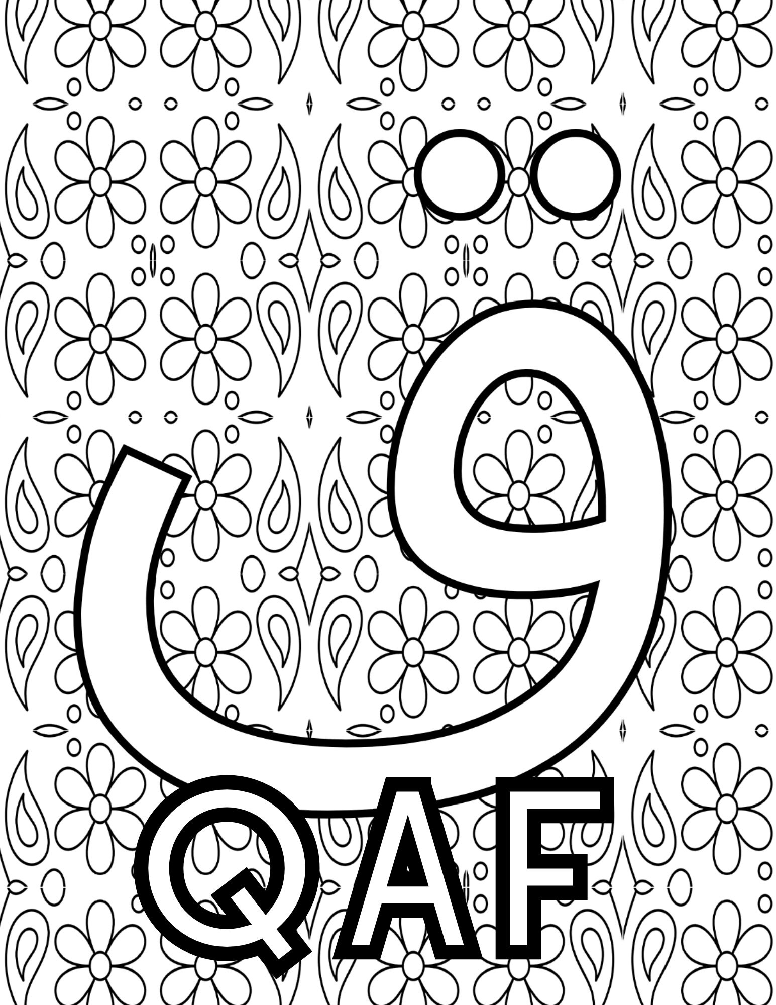 ARABIC LETTERS Coloring Book PDF Download With Transliteration for ...