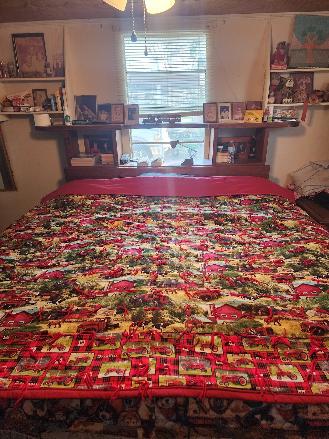 Handmade Quilt (vintage Tacking), Farm House Pattern - One of a Kind ...