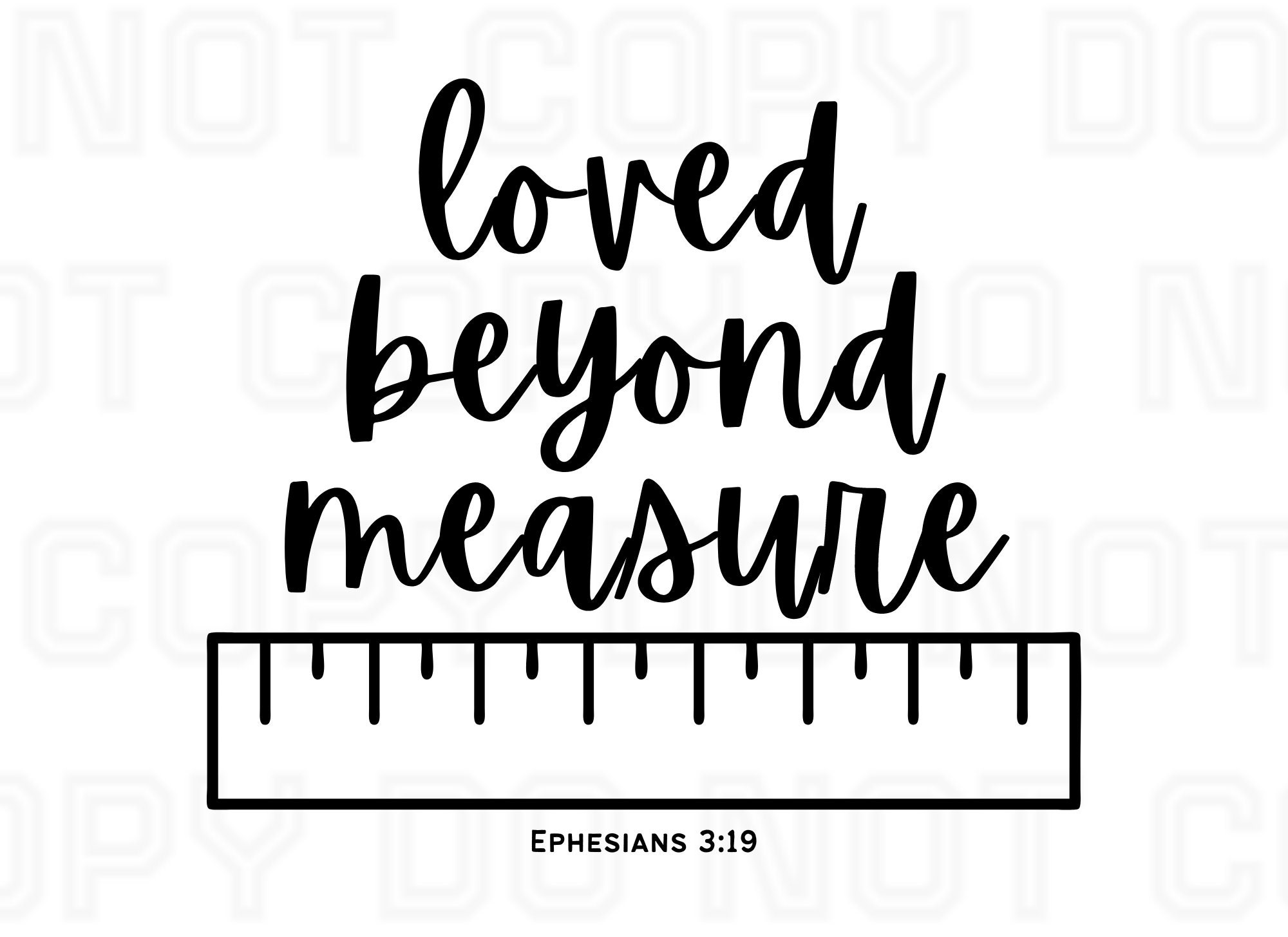 Loved Beyond Measure Ephesians 3:19 SVG for Cricut, Silhouette - Etsy