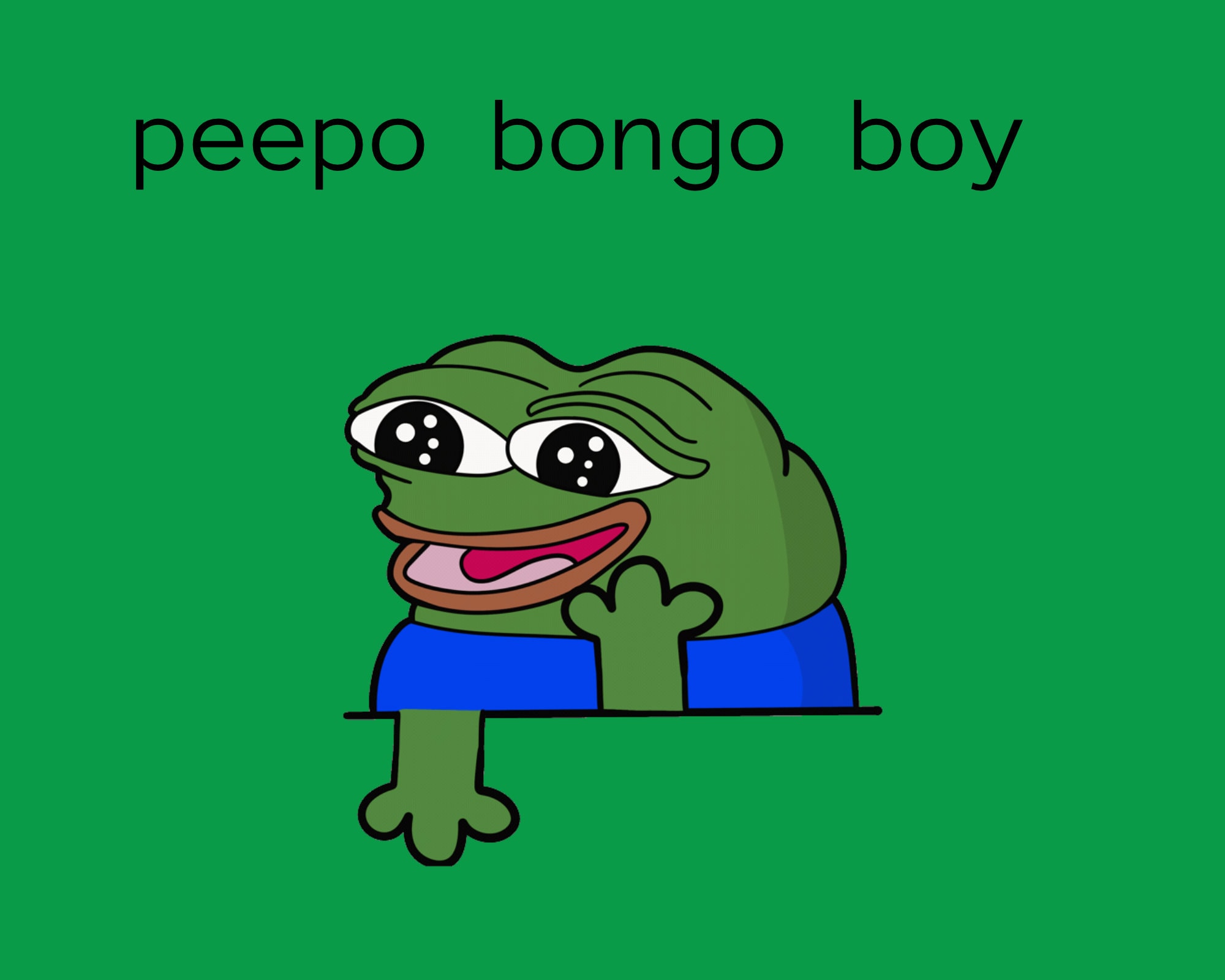 Peepo Bongo Cat Animated Emote Twitch Cute, Chibi, Cartoon for ...