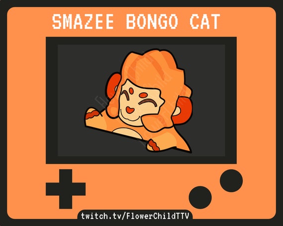 Temtem Smazee Bongo Cat Animated Emote Twitch Cute Chibi - Etsy