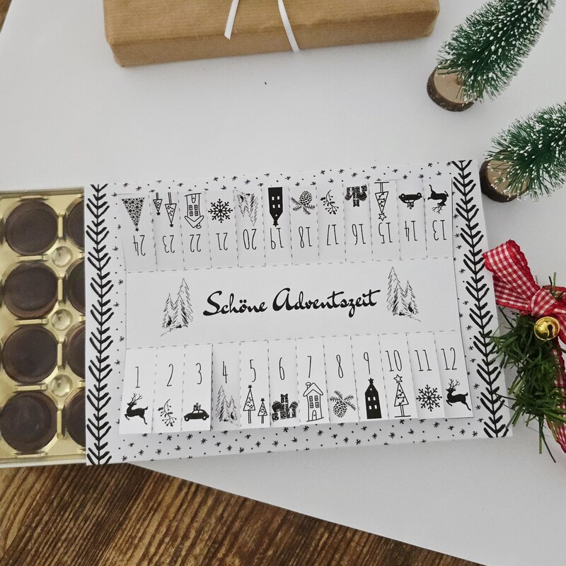 Druckvorlage toffifee adventskalender - Etsy.de