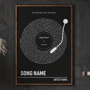 lyric poster template