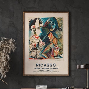 Pablo Picasso Exhibition Poster, Home and Office Wall Art, Art Print ...