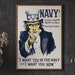 Uncle Sam US Navy Recruiting Poster, American Propaganda (digital ...