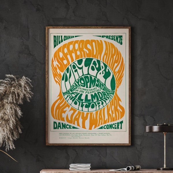 60s Concert Poster - Etsy
