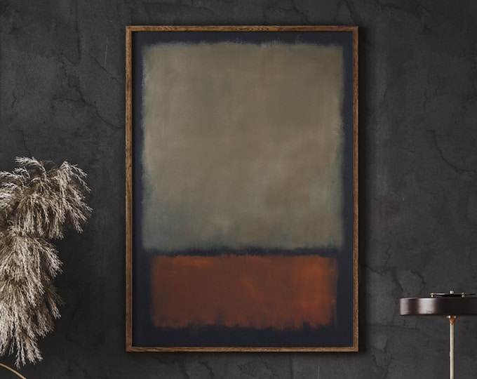 Mark Rothko Poster Print, Purple and Yellow Wall Art, A Exhibition ...