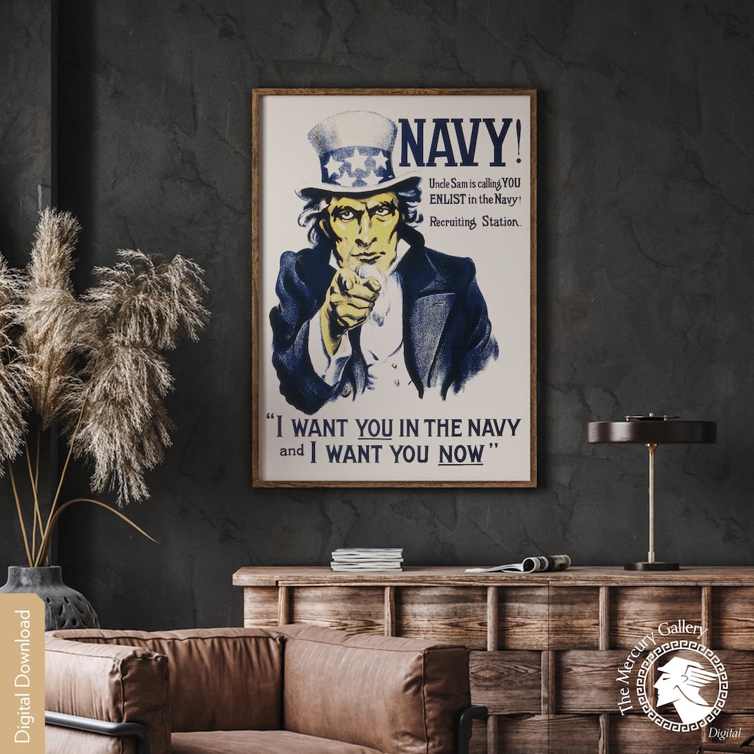 Uncle Sam US Army Recruiting Poster, Propaganda Poster, American ...