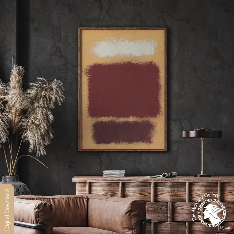 Mark Rothko Abstract Expressionist Art Print, Modern Wall Decor ...