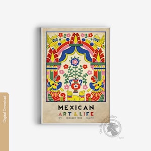 Mexican Naif Art Print, Colorful Latino Decor (digital Download) - Etsy