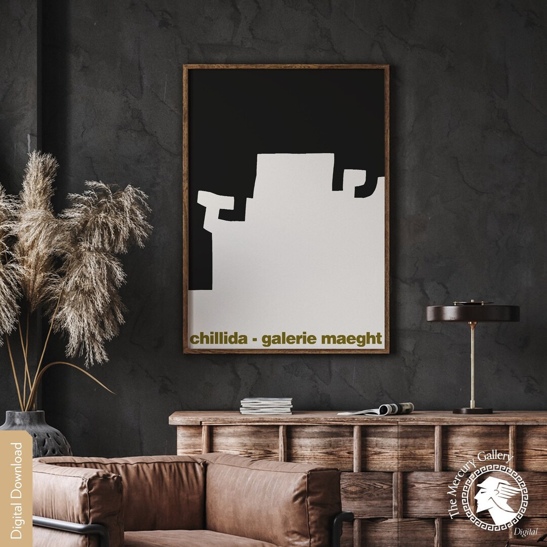 Chillida Exhibition Poster, Galerie Maeght Paris, Eduardo Chillida ...