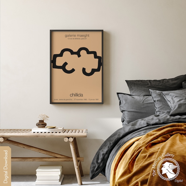 Galerie Maeght Exhibition Poster Eduardo Chillida Painting - Etsy