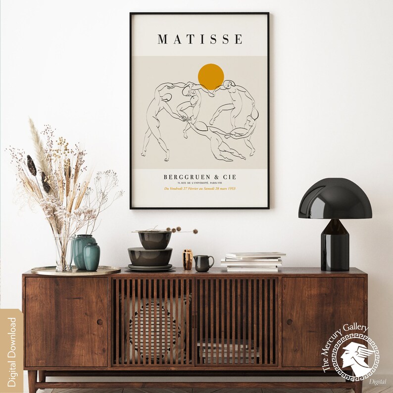 Henri Matisse Exhibition Poster, Dancing Figures Print (digital ...