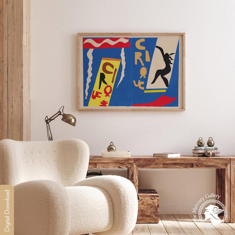 Henri Matisse the Circus Art Print, Colorful Exhibition Poster (digital ...