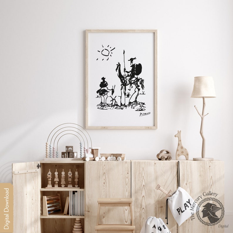Pablo Picasso Premium Posters Don Quixote 1955 Wall Art - Etsy