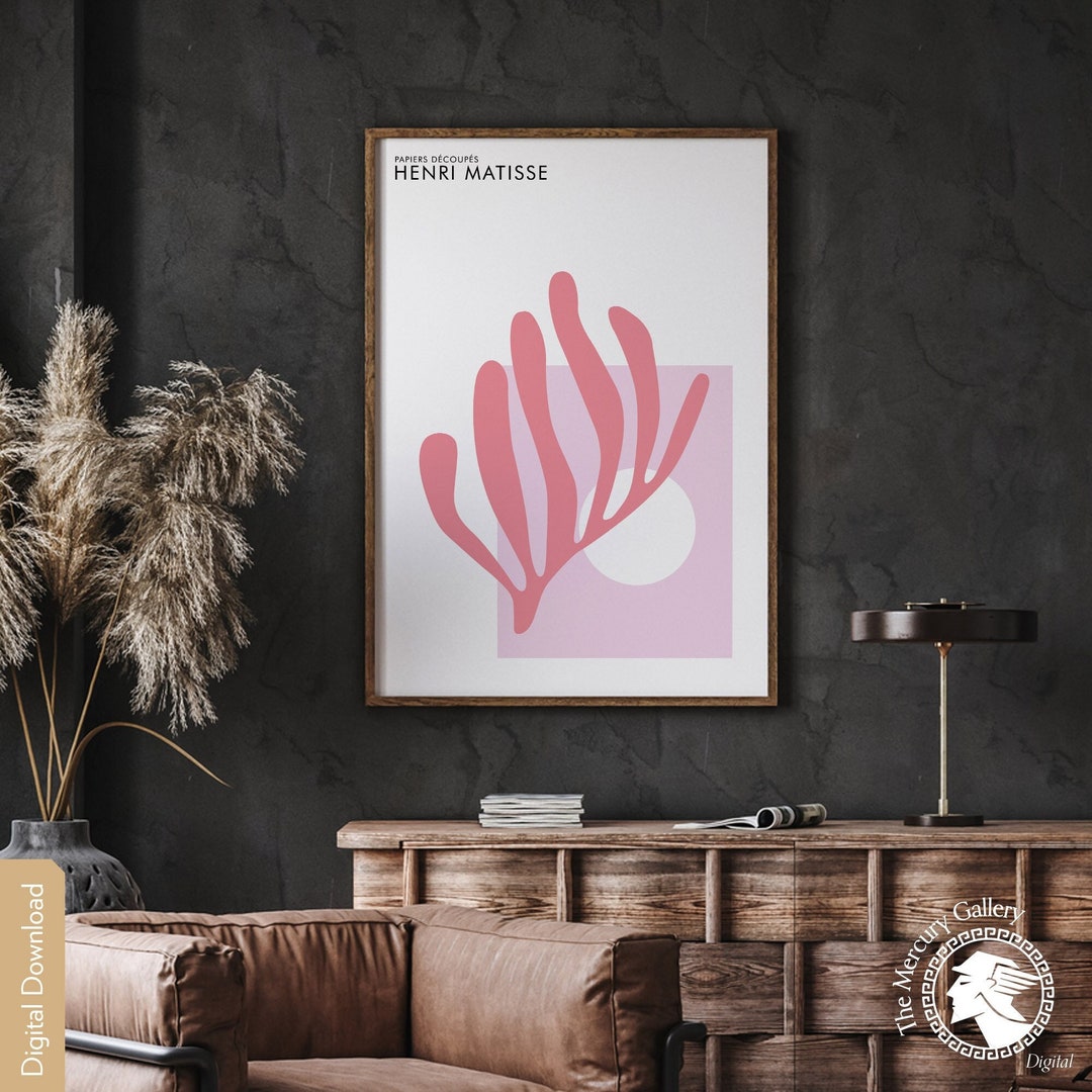 Pink Matisse Print, Matisse Exhibition Poster Pink, Gallery Wall Set ...
