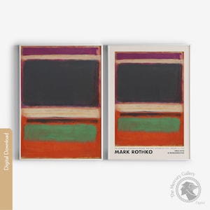 Mark Rothko Set of 48 Wall Art Prints, Mark Rothko Vintage Museum ...