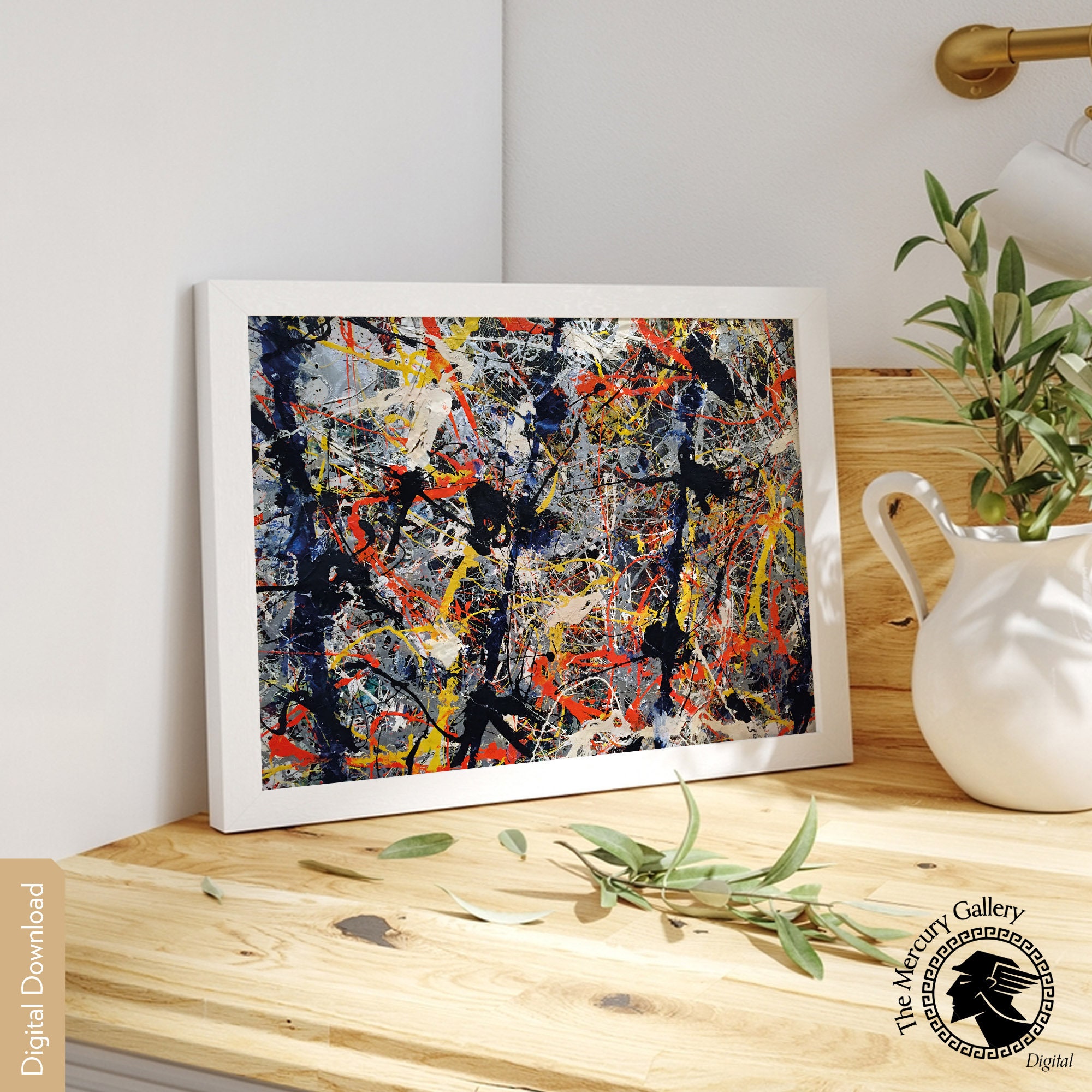 Jackson Pollock Art Exhibition Poster Abstract Wall Art - Etsy