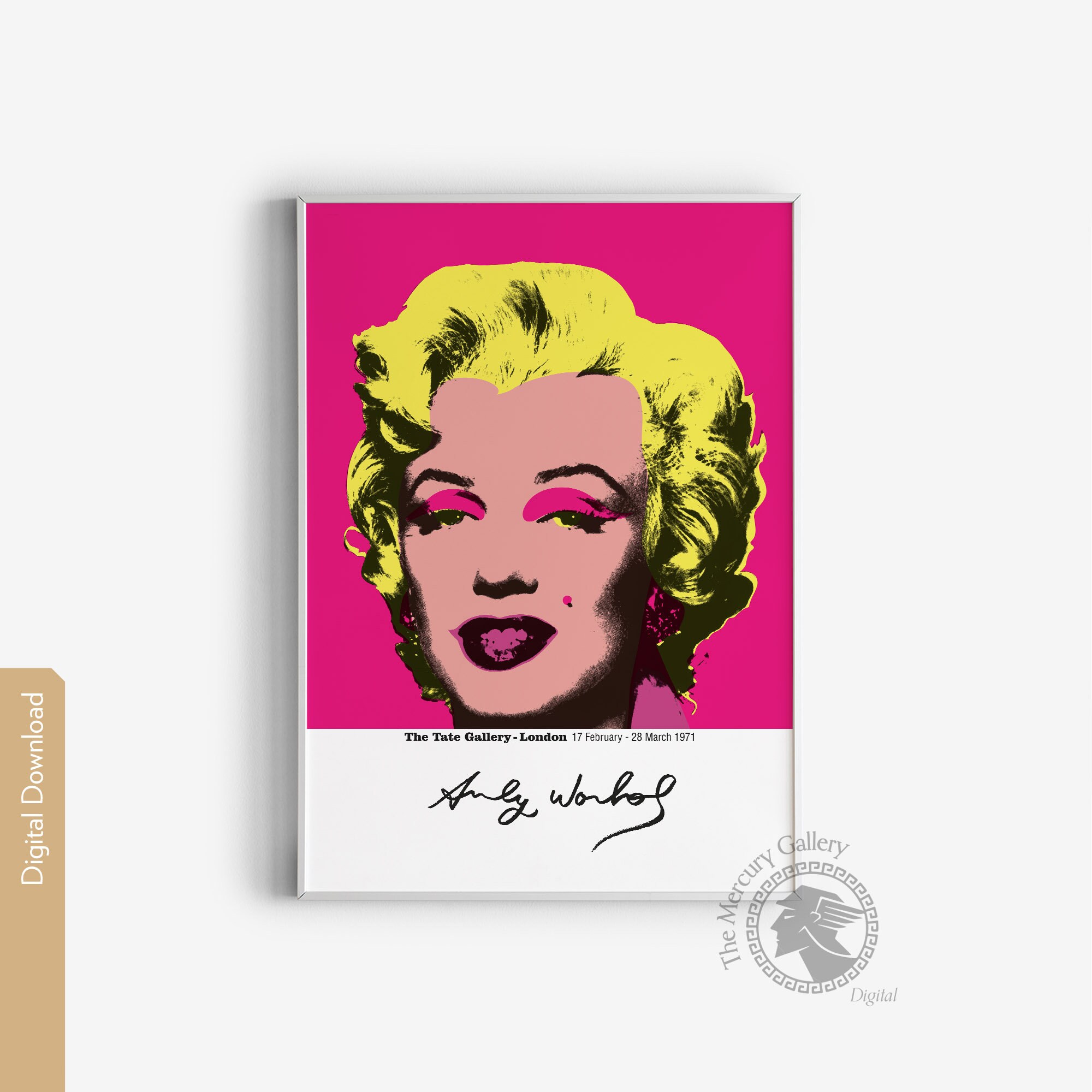 Marilyn Monroe Pop Art Andy Warhol the Tate Gallery Home - Etsy