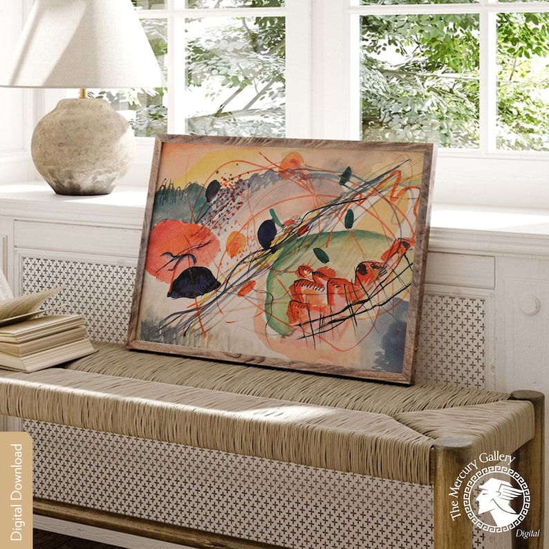 Wassily Kandinsky Poster Watercolor 6 1911 Museum of - Etsy