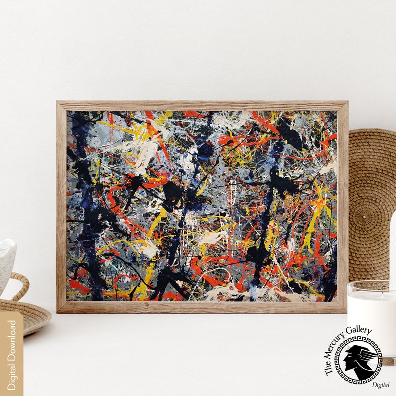 Jackson Pollock Art Exhibition Poster Abstract Wall Art - Etsy