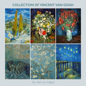23 Vincent Van Gogh Wall Art Digital Prints Set, Eclectic Home Decor ...