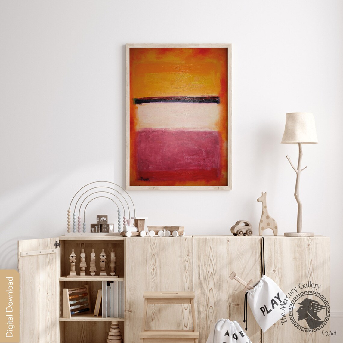 Mark Rothko Orange on Purple Poster, Vintage Rothko Print, Abstract ...