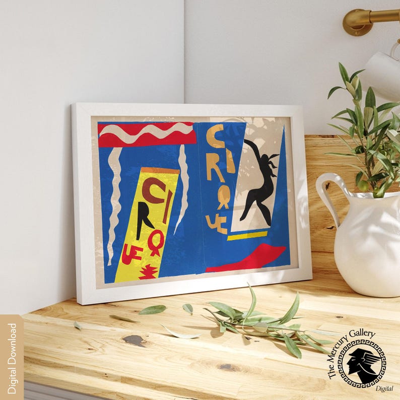 Henri Matisse the Circus Art Print, Colorful Exhibition Poster (digital ...
