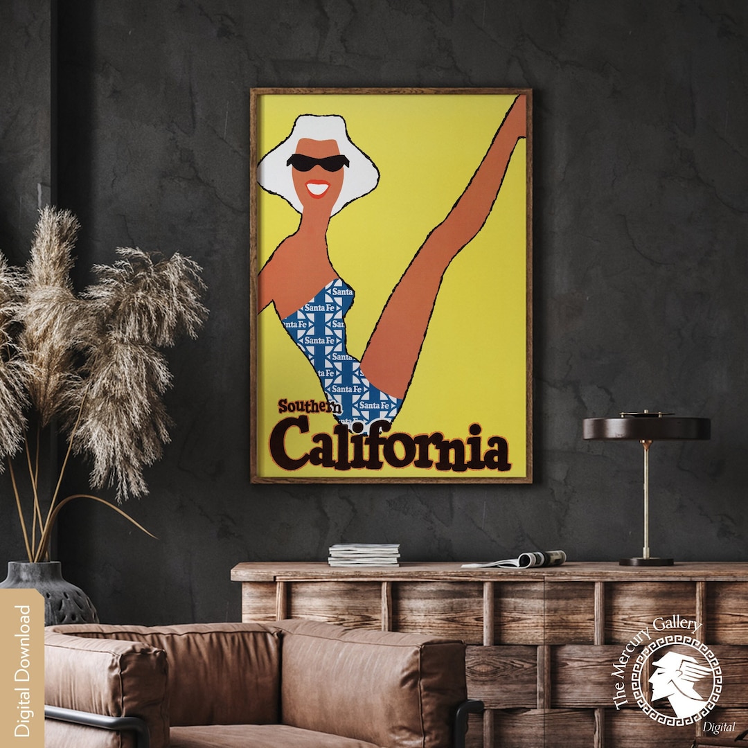 California Travel Poster Print, California Travel Print, California ...