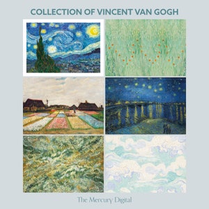 23 Vincent Van Gogh Wall Art Digital Prints Set, Eclectic Home Decor ...