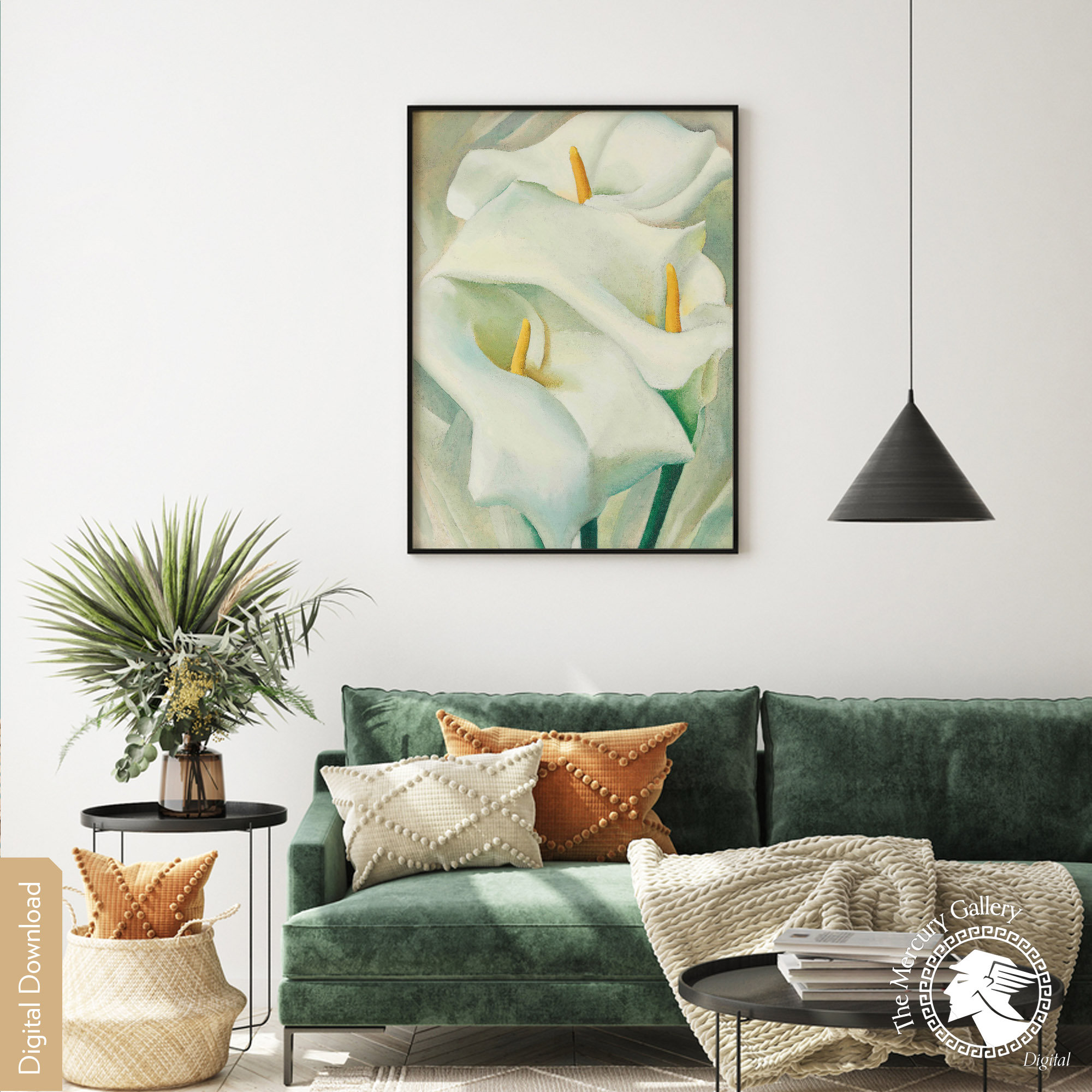Georgia Okeeffe Art Poster Calla Lilies III 1924 Abstract - Etsy