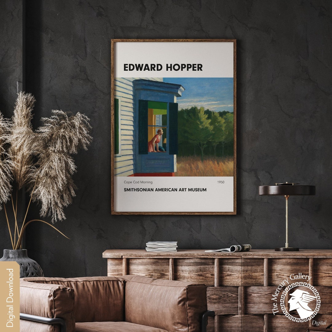 Edward Hopper Poster, Cape Cod Morning - 1950, Vintage Poster ...