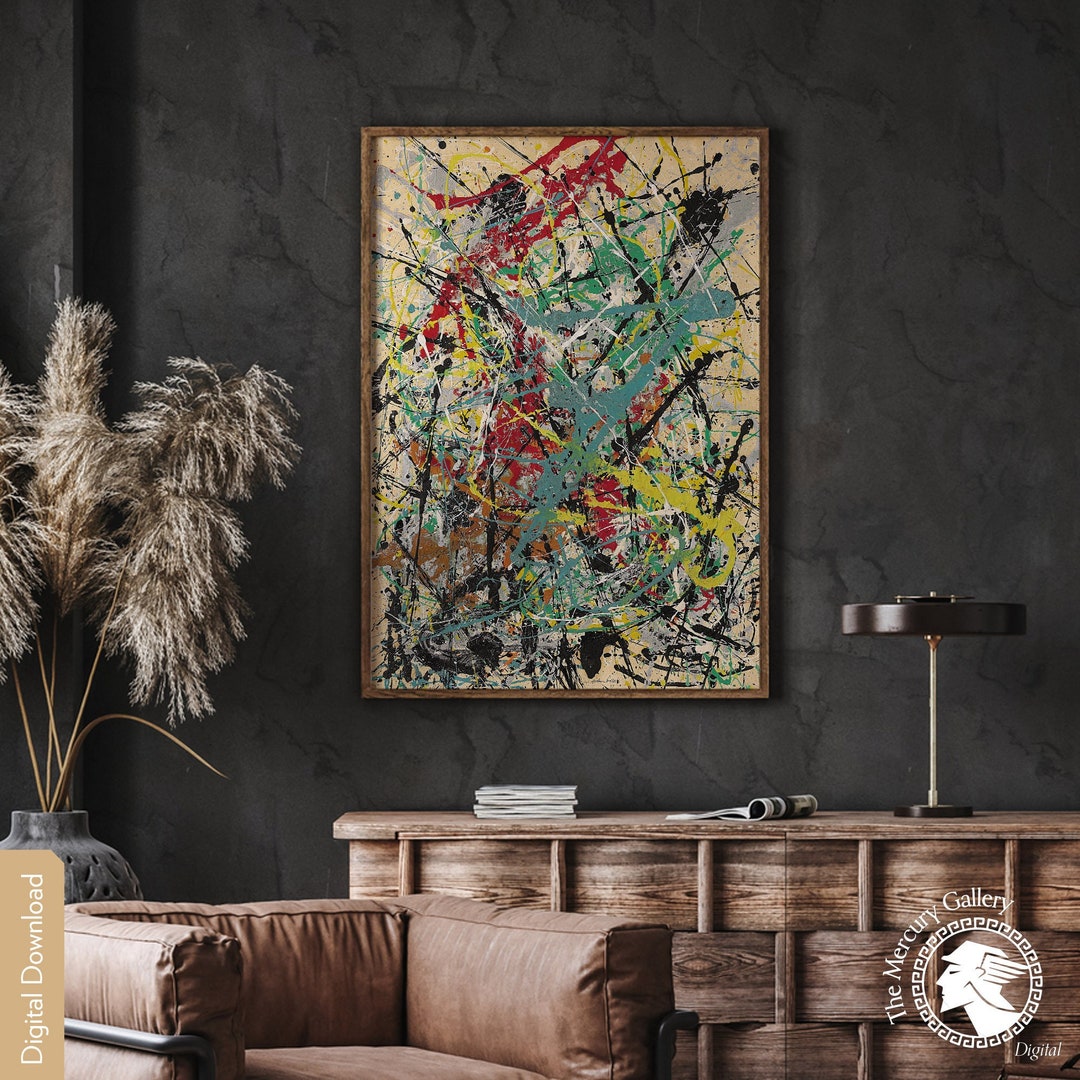 Pollock Poster, Jackson Pollock Print, Jackson Pollock Abstract Art ...