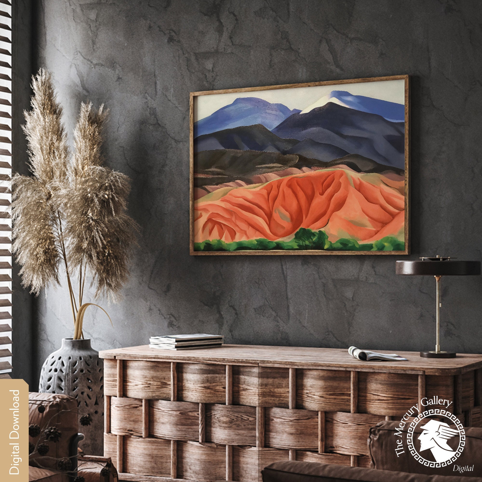 Georgia O'keeffe, Black Mesa Landscape 1930, New Mexico, Mountains Wall ...