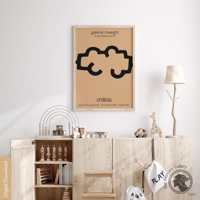 Galerie Maeght Exhibition Poster Eduardo Chillida Painting - Etsy