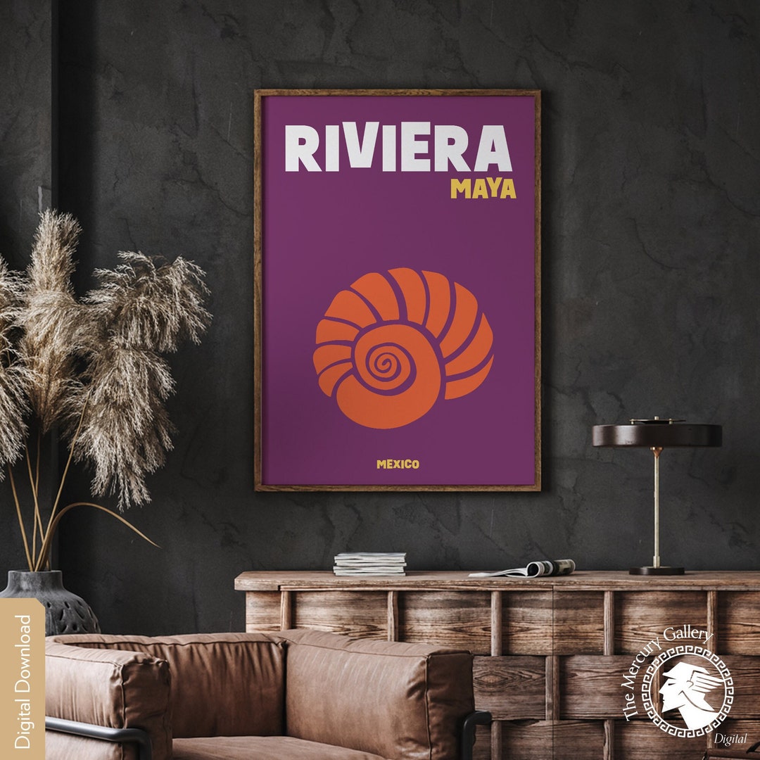 Travel Famous Places Posters, Riviera Print, Maximalist Wall Art ...