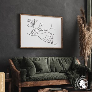 Picasso Sleeping Woman Poster, Picasso Sketch, Sleeping Woman Line Art ...